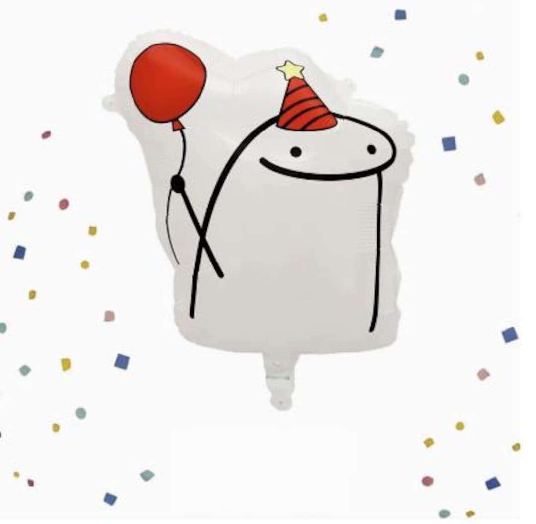 Funny Stick Figure Balloon 15" || Meme Party Decor, Birthday Balloon ...
