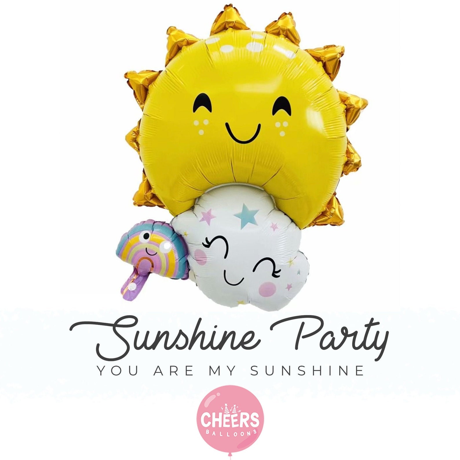 Sun Balloon Foil Balloon Mylar Balloon Party Balloon - Etsy