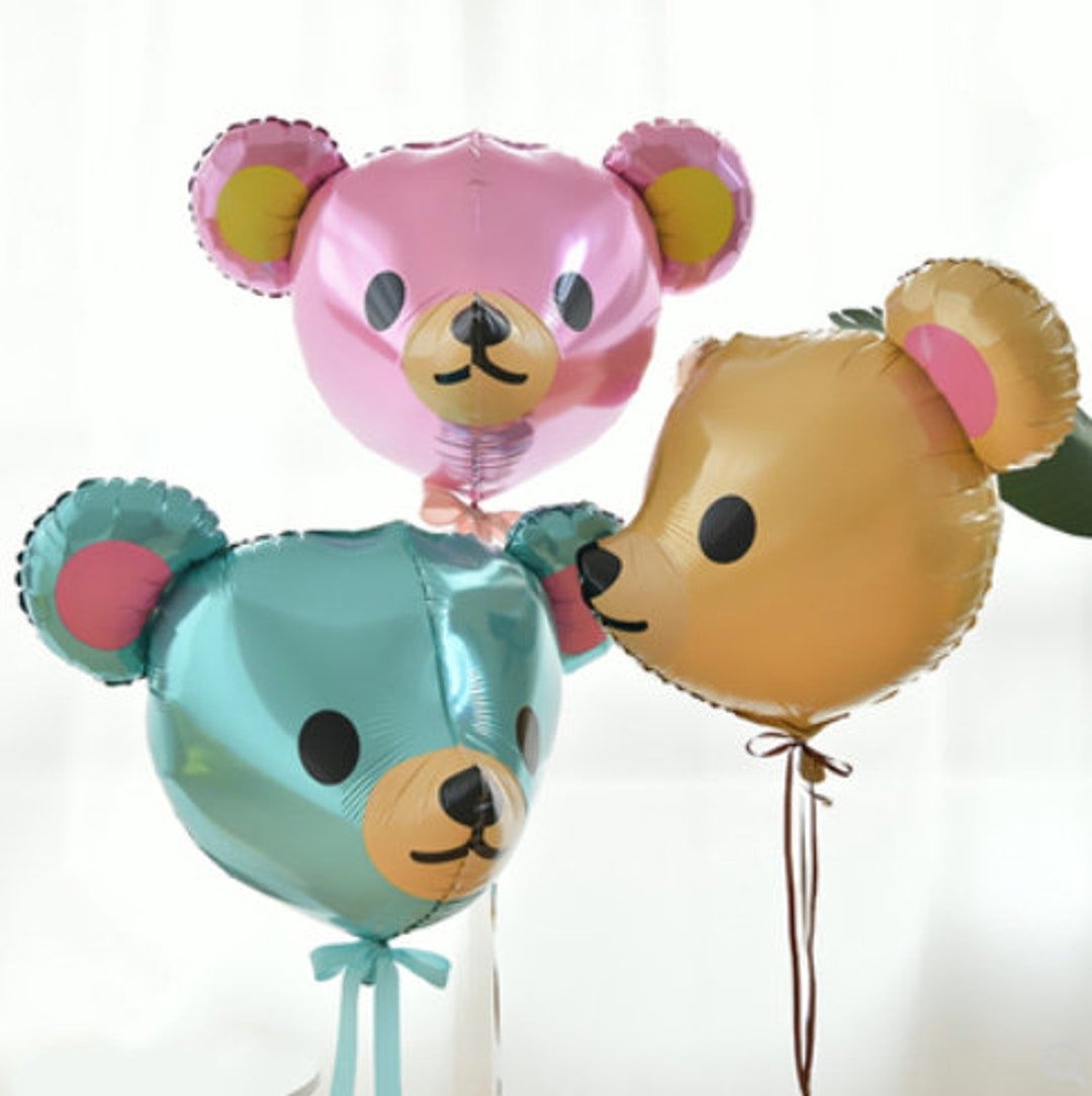 4D 25" Baby Teddy Bear Head Balloon || Oh Baby, Party Props, Party ...