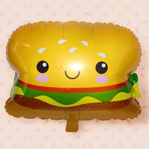 Fast Food Balloon - Movie Night, Taco, Pizza Party Decor, Burger, Fries ...