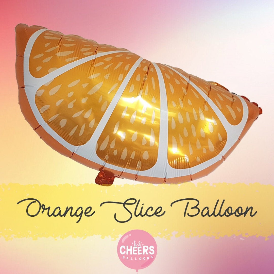 22" Orange Splice Foil Balloon - Tropical Party Decor - Summer Party ...