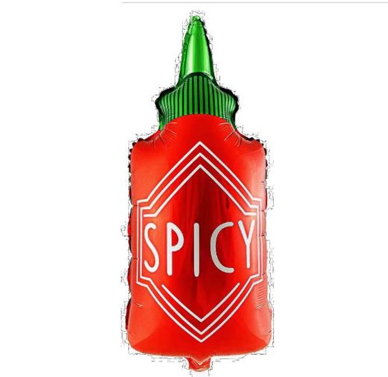 Condiment Balloon Set || Mustard, Ketchup, Sriracha Spicy Sauce ...