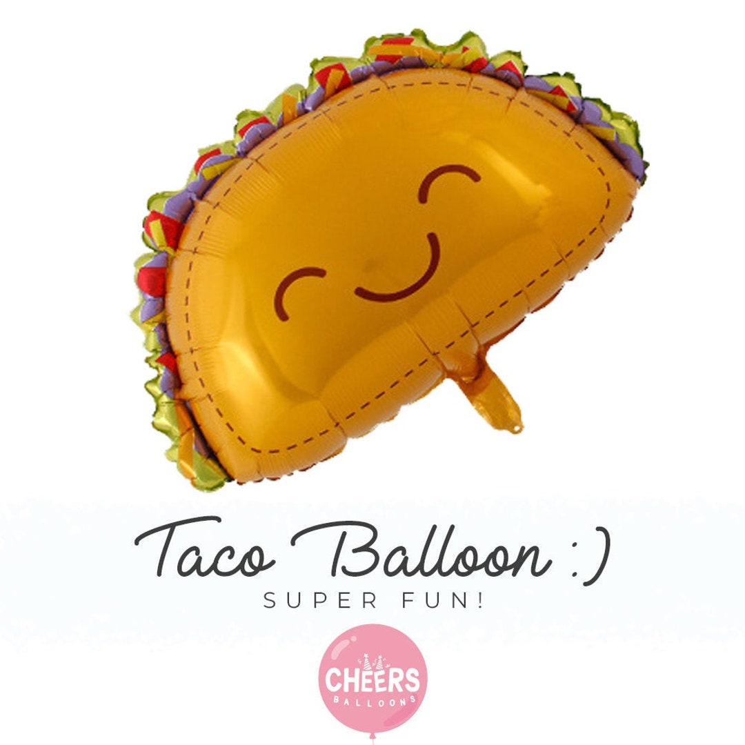 Taco Party - Balloon - Summer Party Foil Balloon - Pineapple Balloon ...