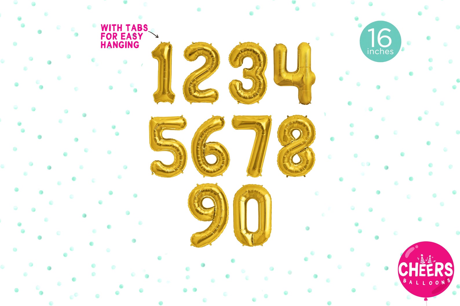 16 GOLD Letter/number Balloons Create Your Balloon - Etsy