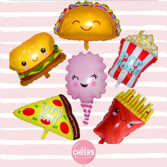 Fast Food Balloon Movie Night Taco Pizza Party Decor | Etsy Canada