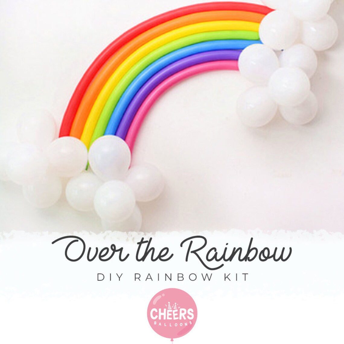DIY Rainbow Cloud Foil Balloon Kit Twister Balloons Party - Etsy