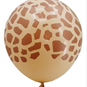 Animal Prints 11" Latex Balloons- Giraffe/paw Prints/tiger/zebra ...