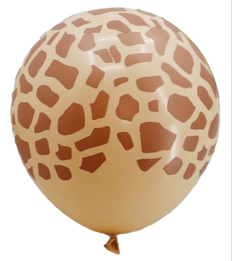 Animal Prints 11" Latex Balloons- Giraffe/paw Prints/tiger/zebra ...