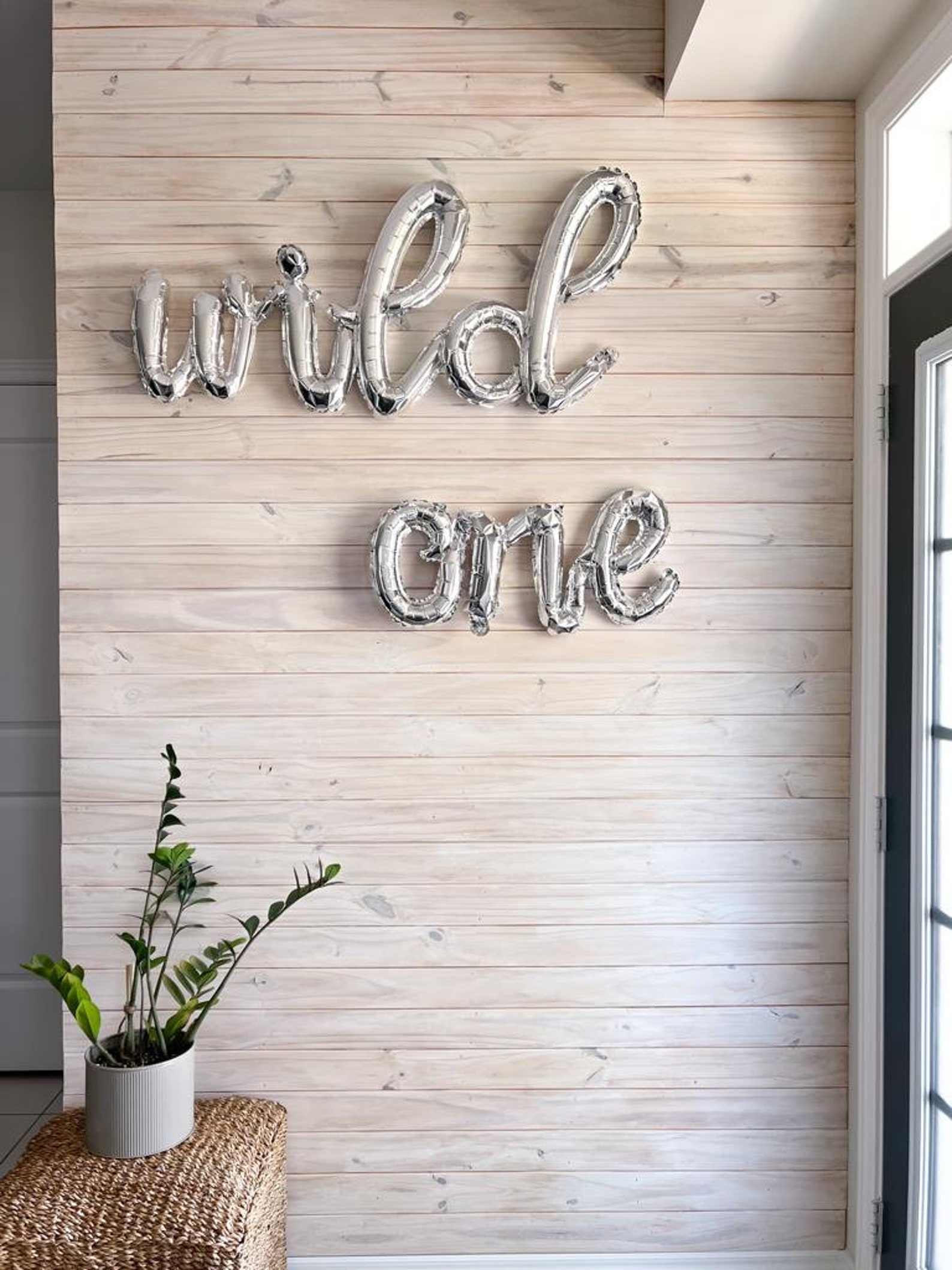 Wild One Gold Script Letter Balloons Cursive First Birthday - Etsy Canada