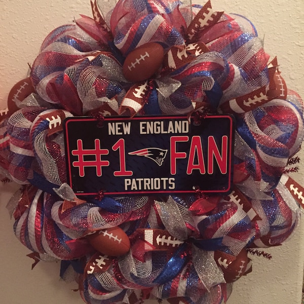 Patriots Wreath - Etsy