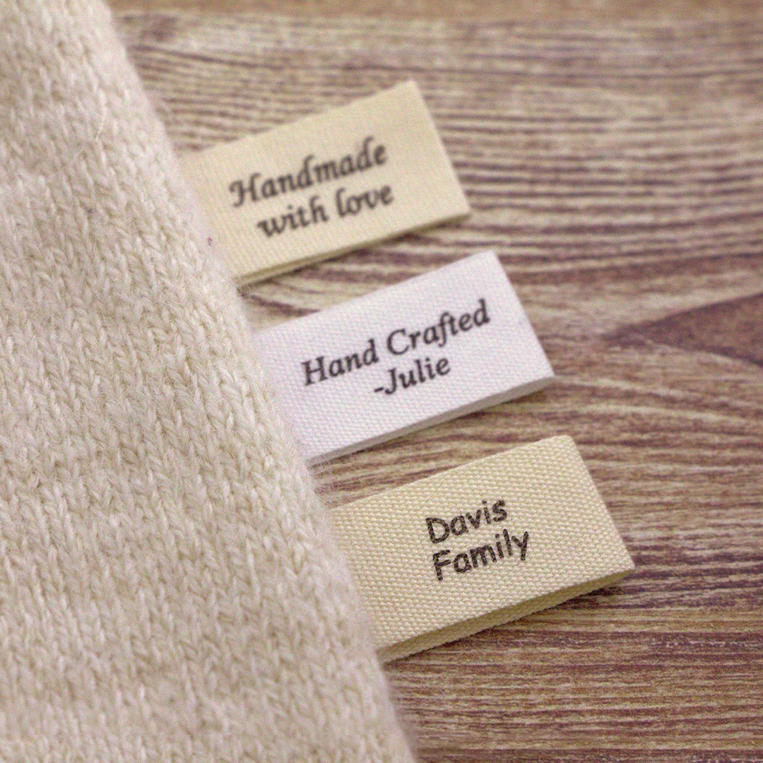 Personalized Cotton Sewing Labels - Centerfold - Etsy