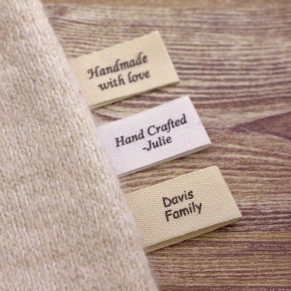 Personalized Cotton Sewing Labels - Centerfold - Etsy