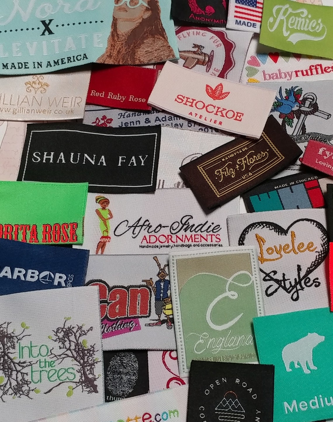 Custom Woven Labels Clothing Brand Logo Labels - Etsy