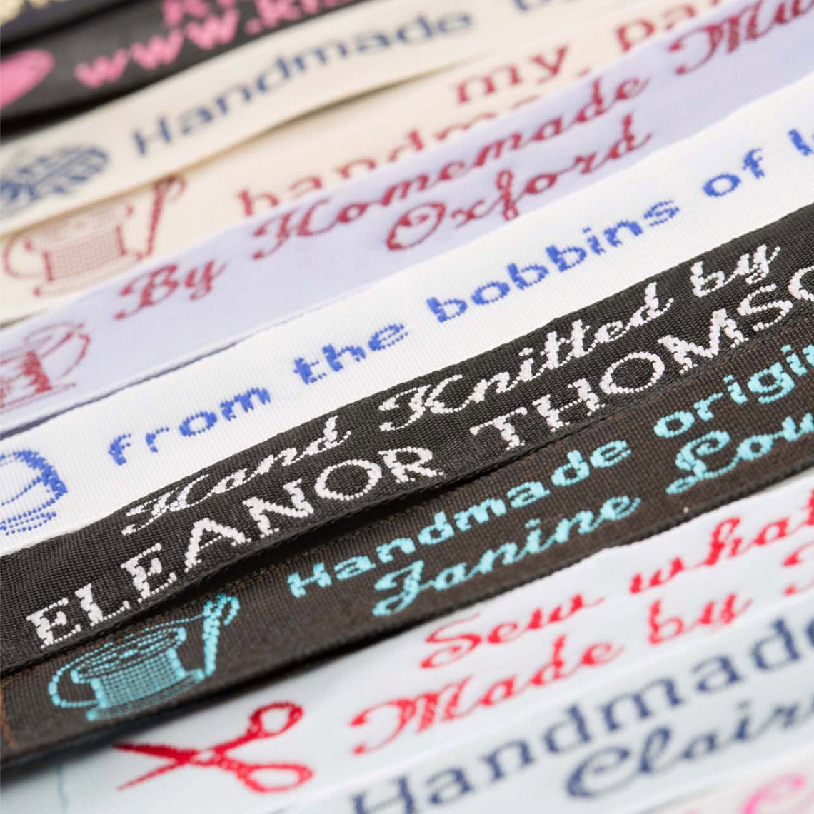 25 Personalized Sewing Labels 1/2 Wide 100% Woven | Etsy