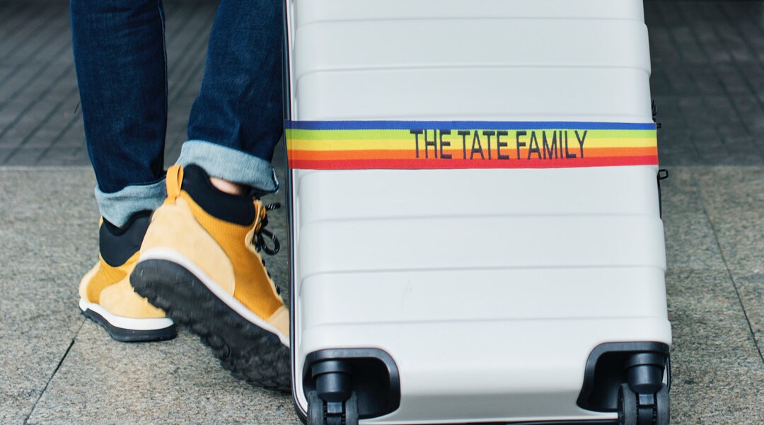 Embroidered Lockable Personalized Luggage Bag Strap TSA Approved - Etsy