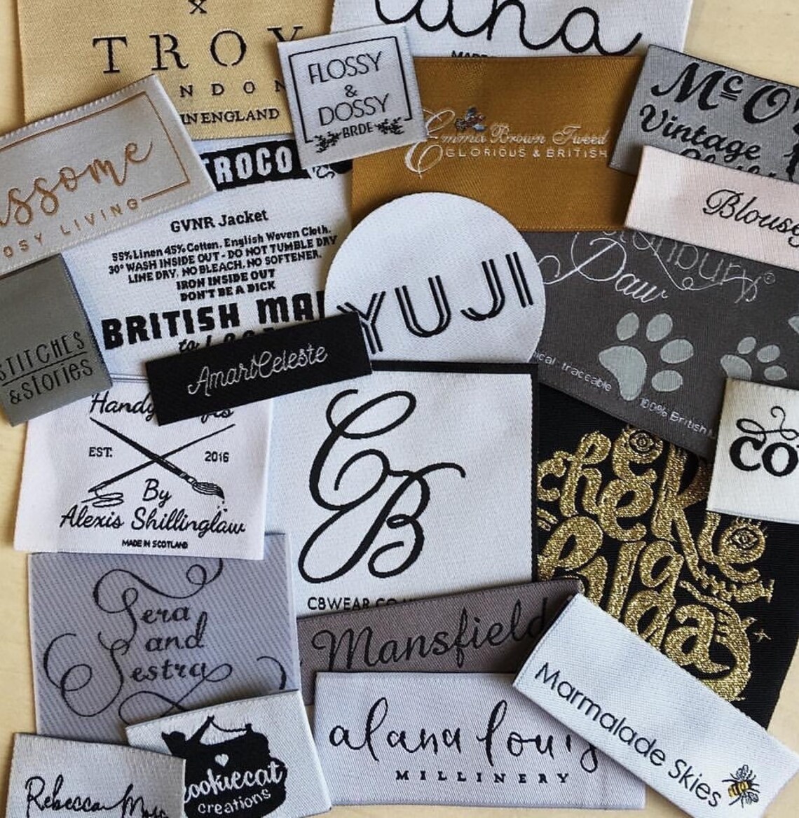 Custom Woven Labels Clothing Brand Logo Labels - Etsy