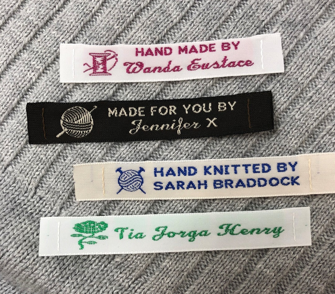 25 Personalized Sewing Labels - 1/2" Wide, 100% Woven! - Etsy