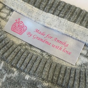 Personalized Satin Sewing Labels - Etsy