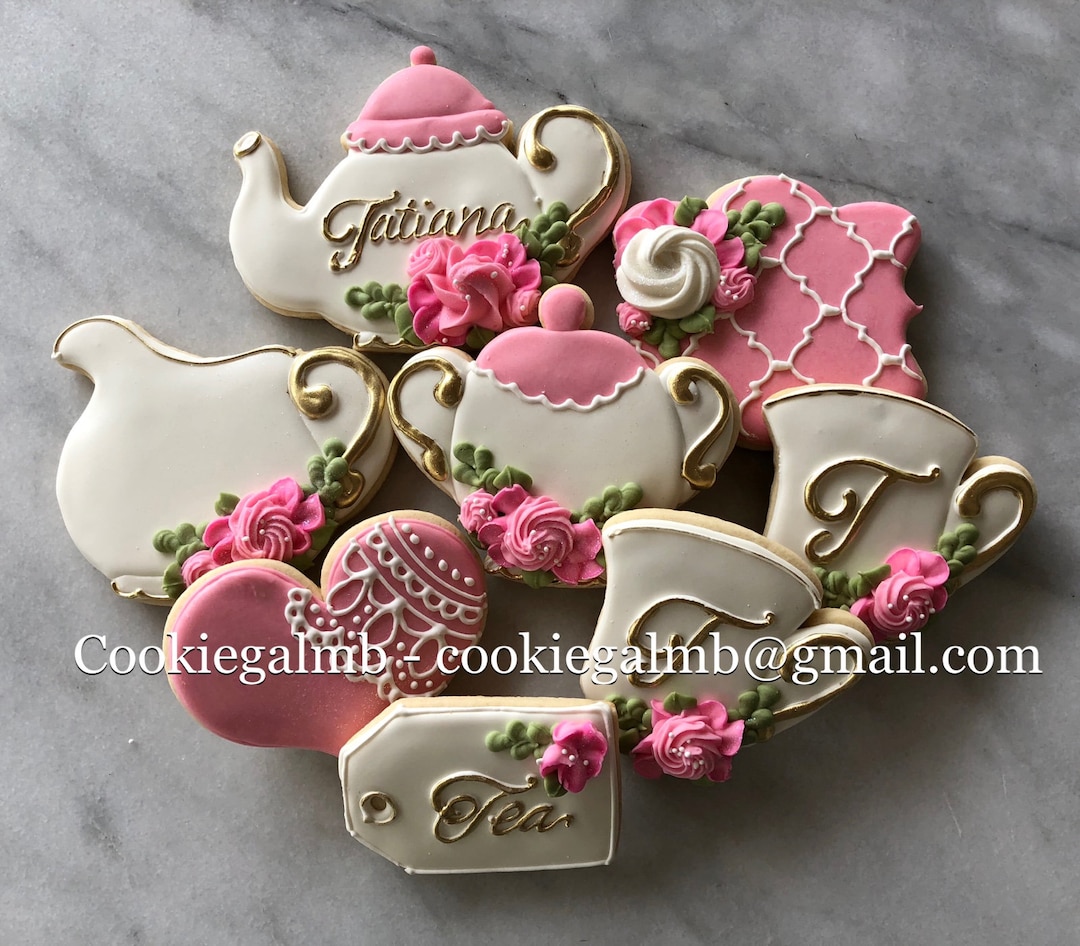 Sweet Tea Party Cookies - Etsy