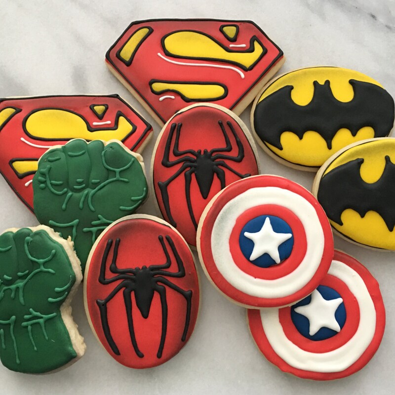 Super Hero Cookies - Etsy