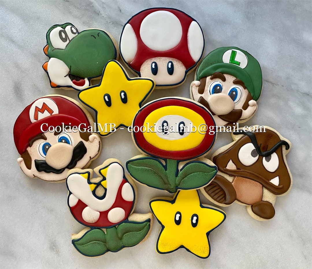 Super Mario Inspired Cookies - Etsy