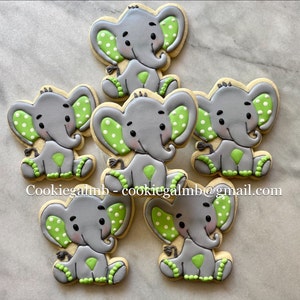 Elephant Cookies - Etsy