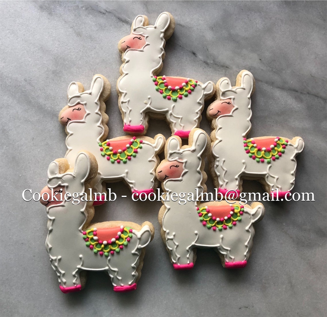 Llama Cookies - Etsy