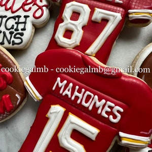 Kansas City Chiefs Inspired Cookies - Etsy