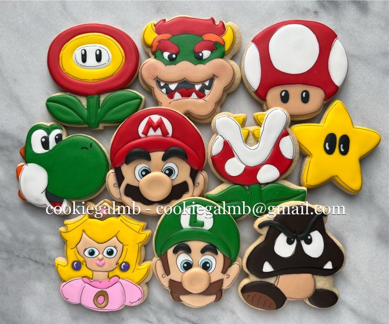 Super Mario Inspired Cookies - Etsy