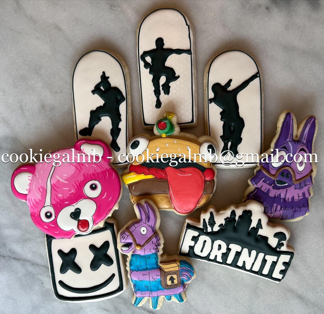 Gaming Cookie - Fort Cookies - Etsy