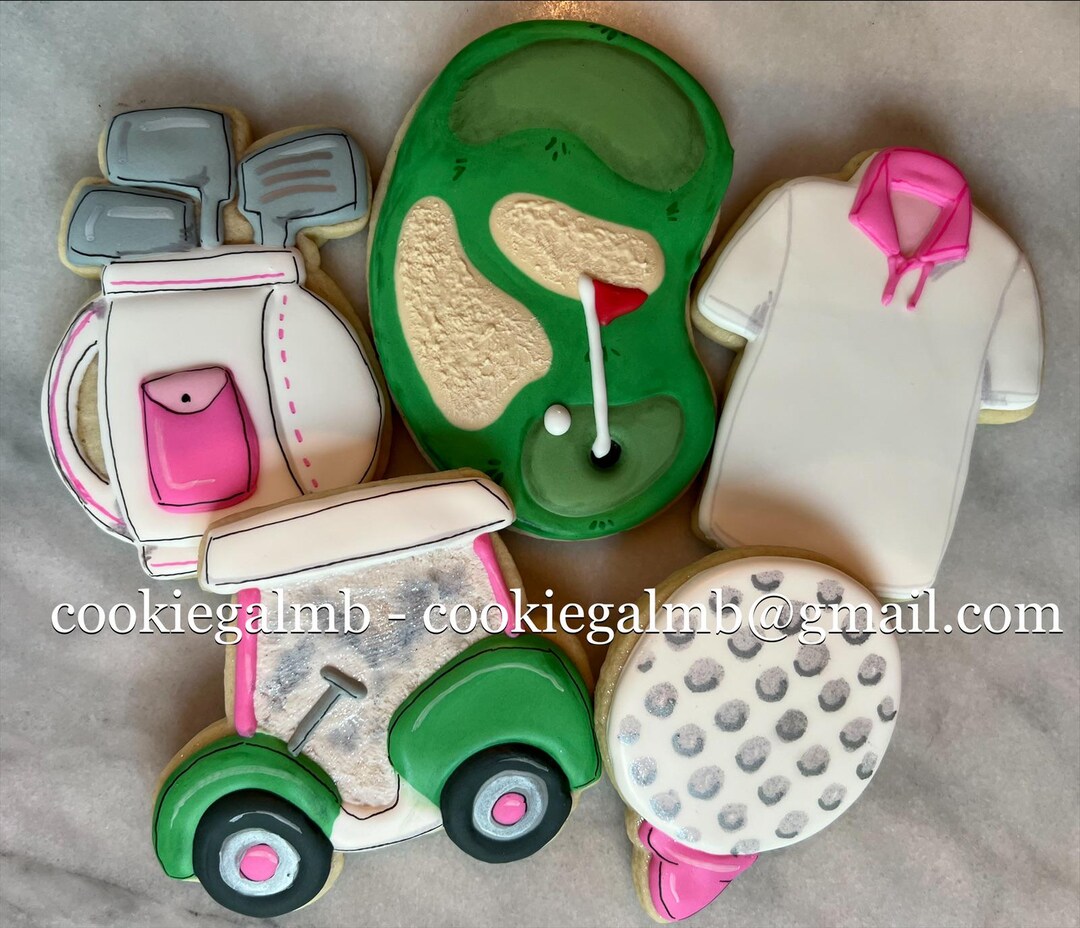 Golf Themed Cookies - Etsy