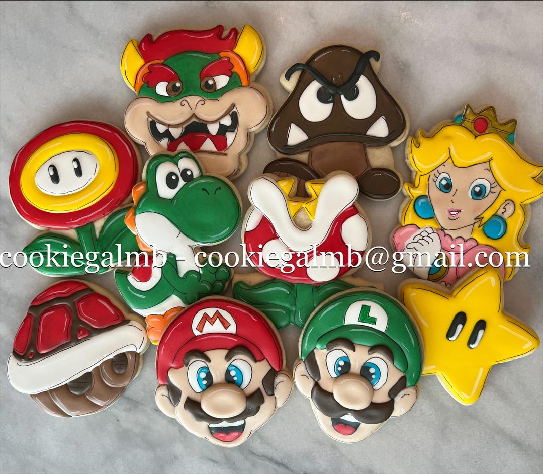 Super Mario Inspired Cookies - Etsy