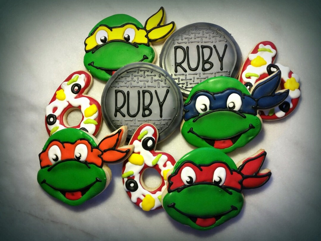 Ninja Turtle Inspired Cookies - Etsy