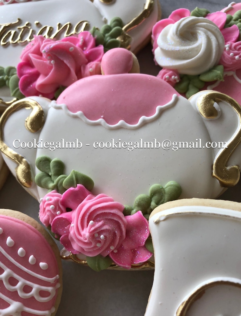 Sweet Tea Party Cookies - Etsy