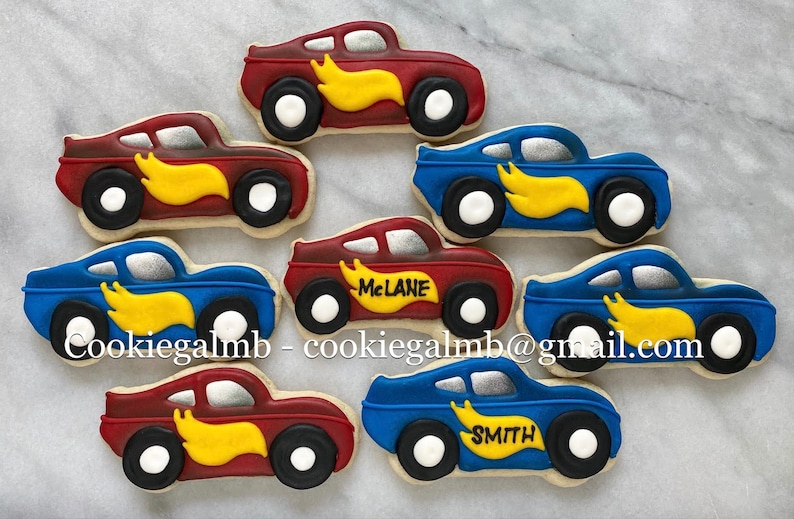 Race Car Cookies - Etsy