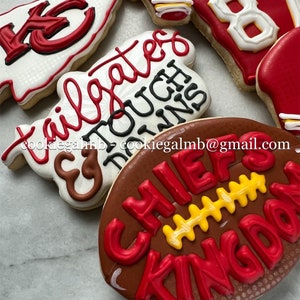 Kansas City Chiefs Inspired Cookies - Etsy