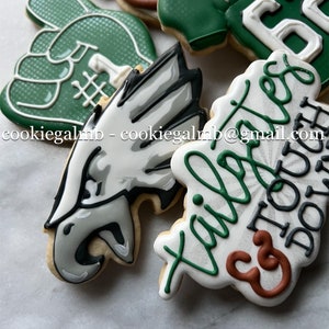 Philadelphia Eagles Inspired Cookies - Etsy