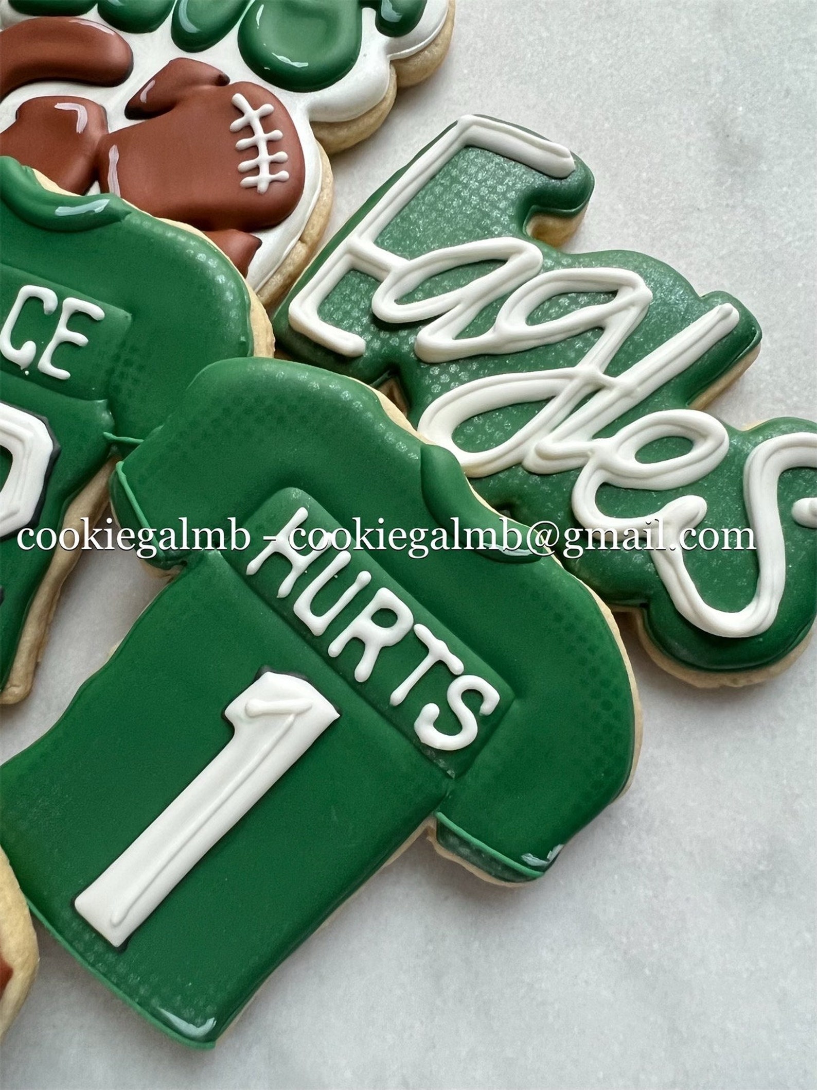 Philadelphia Eagles Inspired Cookies - Etsy