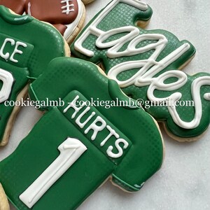 Philadelphia Eagles Inspired Cookies - Etsy