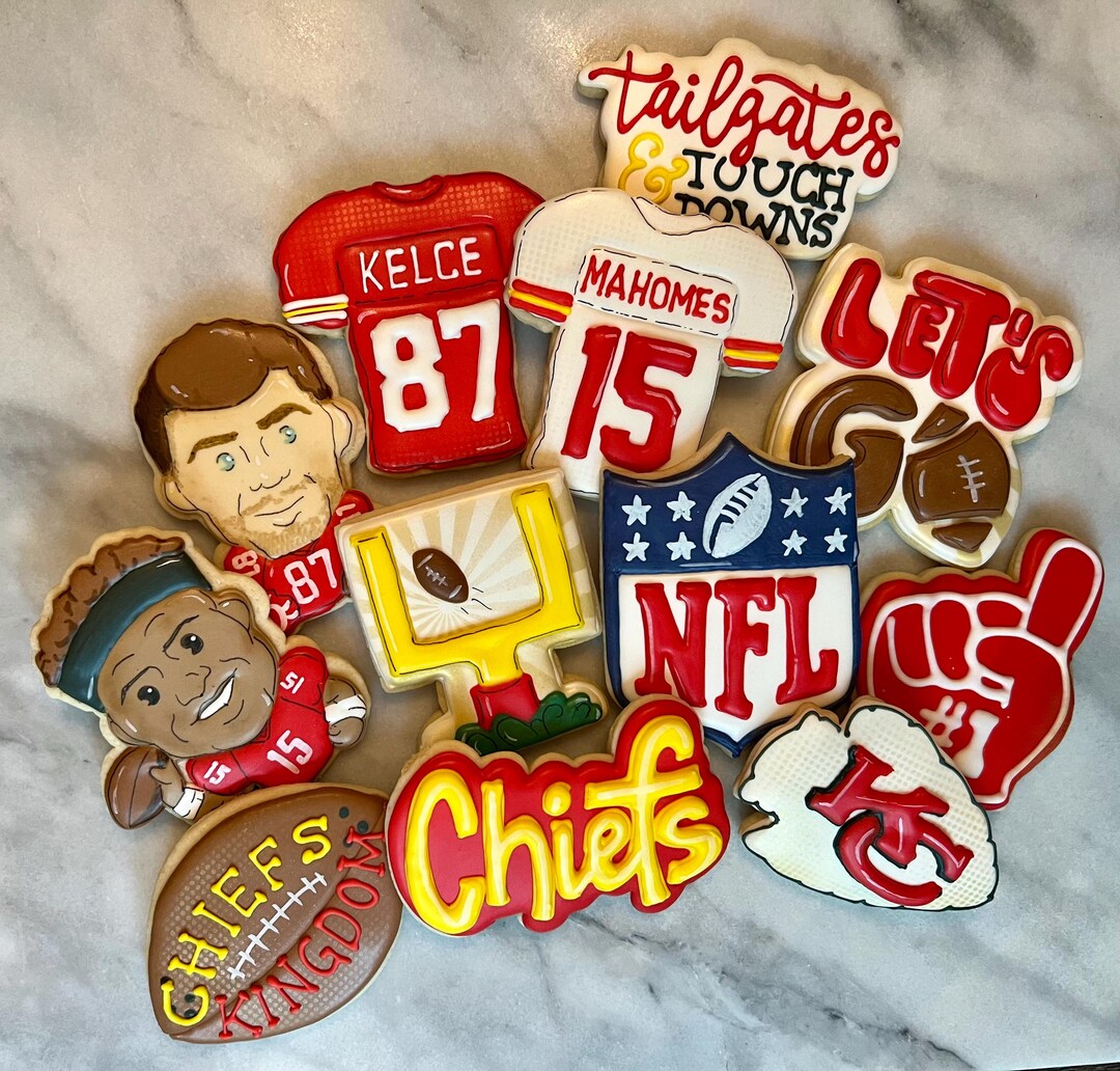 Kansas City Chiefs Inspired Cookies - Etsy