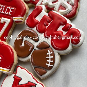 Kansas City Chiefs Inspired Cookies - Etsy