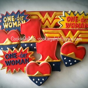 Wonder Woman Inspired Cookies - Etsy