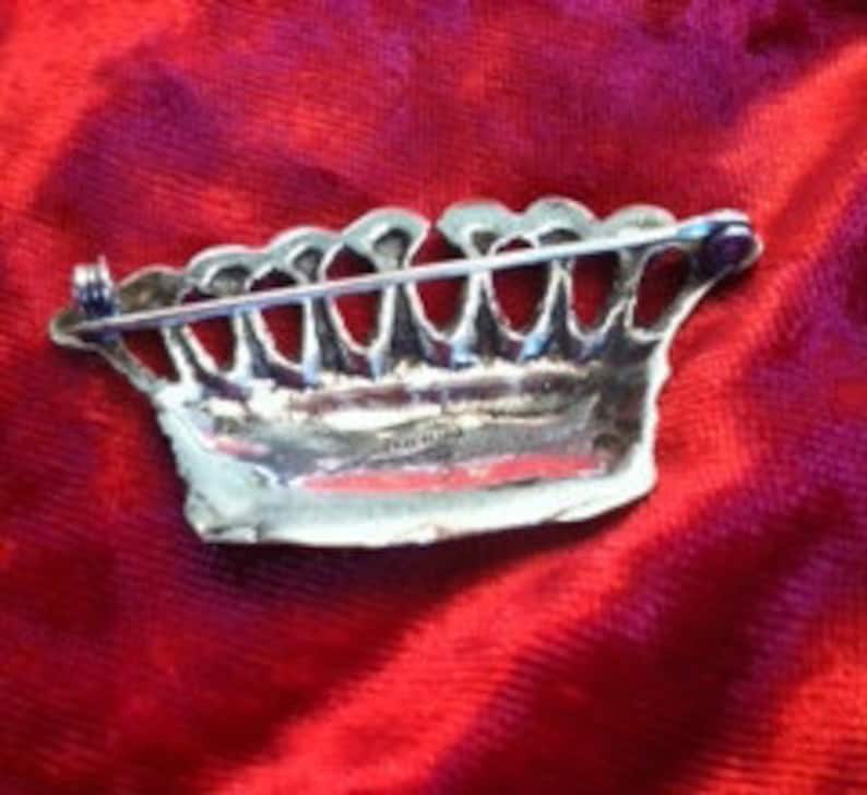 Sterling Silver Crown Pin - Etsy
