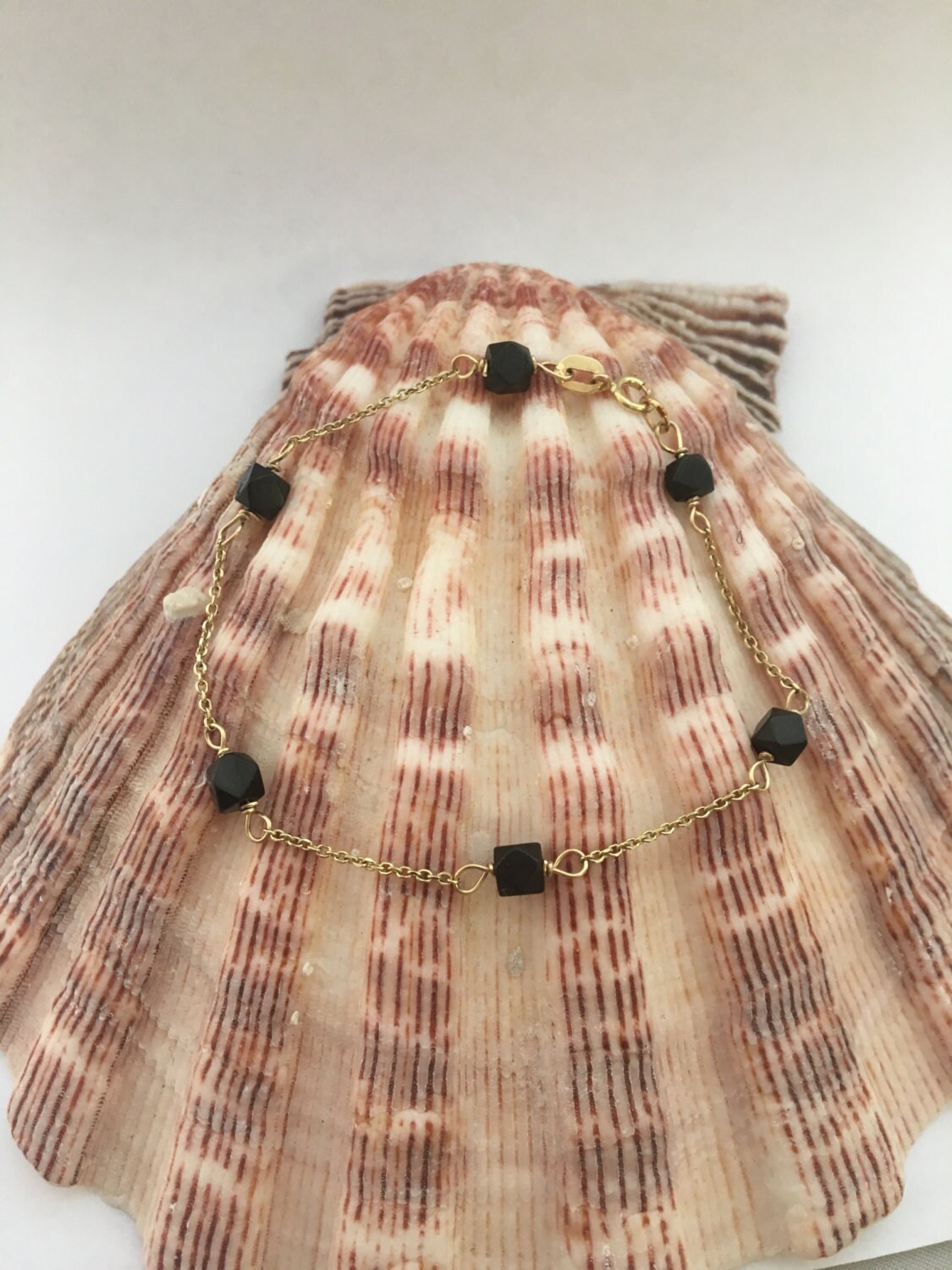 14k Yellow Gold Baby Azabache Bracelet, Baby Azabache Bracelet - Etsy