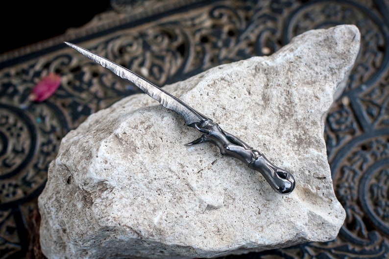 Sterling Silver Dagger Blackened Silver Blade Exclusive | Etsy