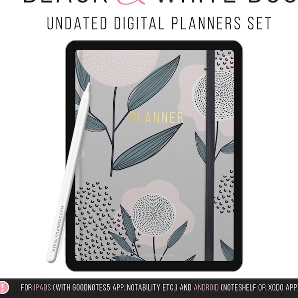 Undated Digital Planner Portrait - Etsy