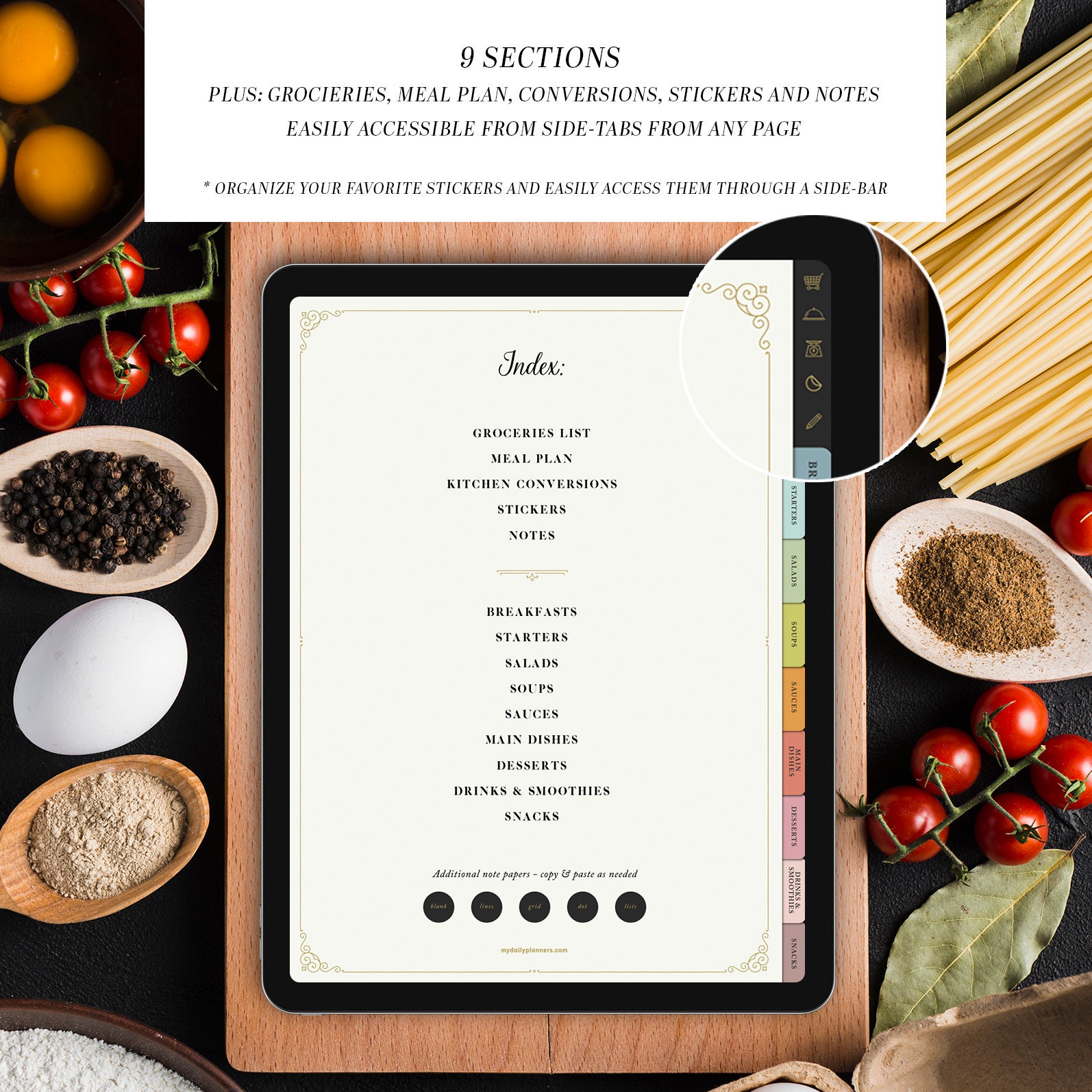 Digital Recipe Book for Ipad Goodnotes Recipes Ipad Digital - Etsy Canada