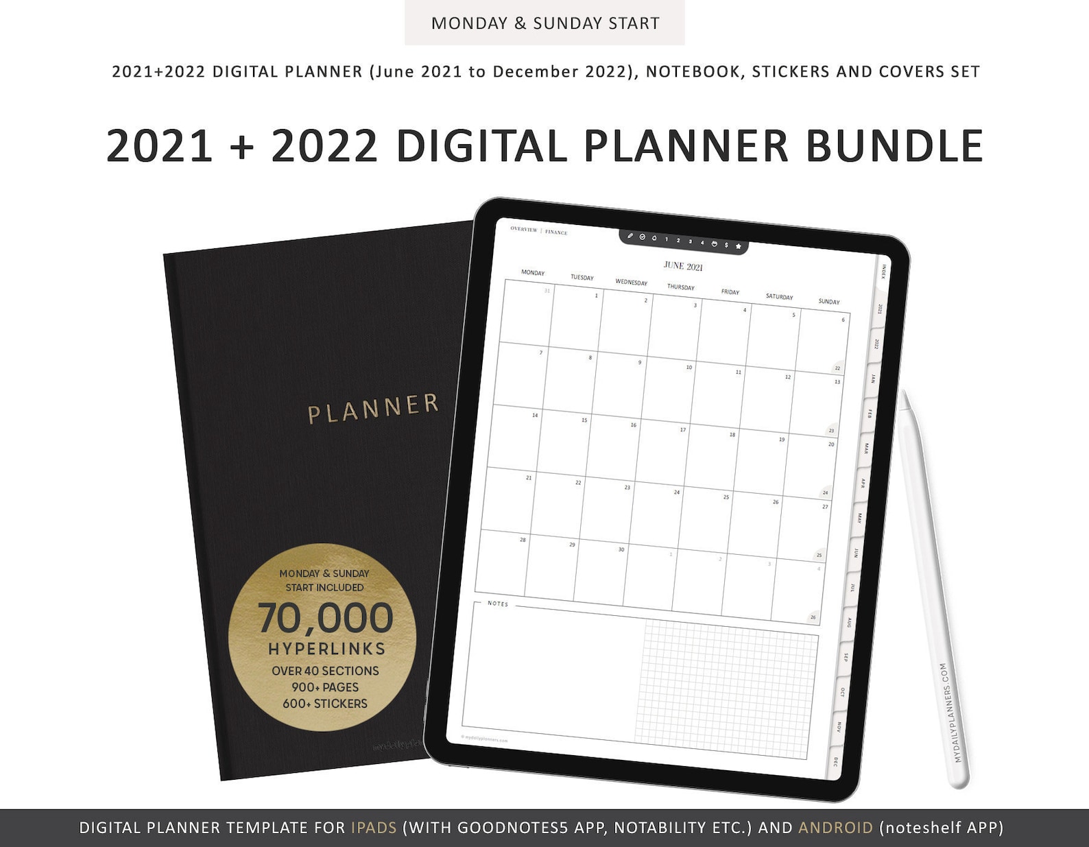 Goodnotes planner templates 2022 - flipbillo