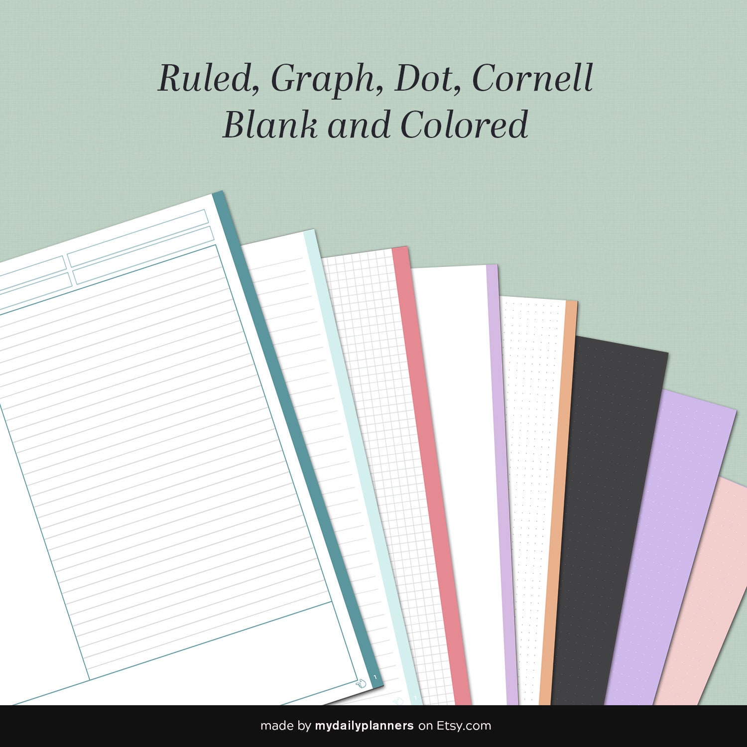 Digital Notebook Set Student Goodnotes Notability Study - Etsy