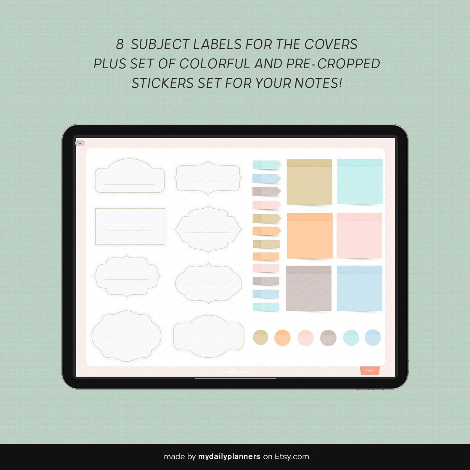 Digital Notebook Set Student Goodnotes Notability Study | Etsy